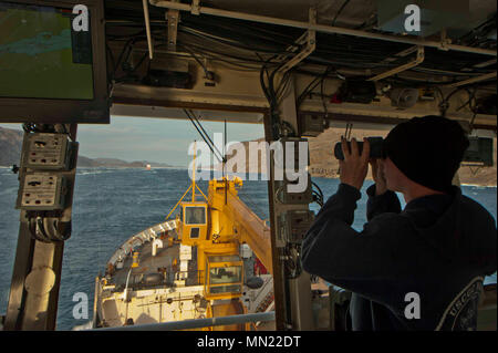 The Bridge of the Coast Guard Cutter Bramble Stock Photo - Alamy