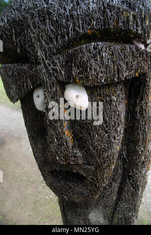 Tiki tree head, Pacific Harbour, Fiji Stock Photo - Alamy