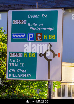 Direction signs in the streets of Dingle Stock Photo - Alamy