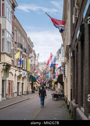 Den Haag The Hague central district Holland Netherlands Europe at night ...
