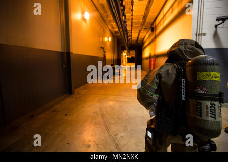 U.S. Marine Corps Sgt. Rebecca O’Brien, a tiltrotor crew chief with ...