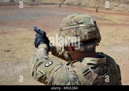 Pfc. Marcus Washington, a combat engineer to the 29th Brigade Engineer ...