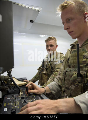 A Remotec ANDROS F6A heavy-duty robot with the 379th Expeditionary ...