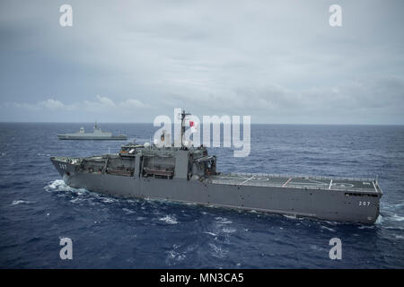 Republic of Singapore Navy’s (RSN) RSS Endurance (LST 207), front, and ...