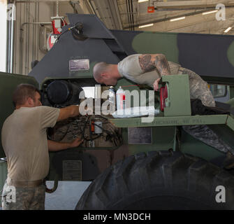Members of Headquarters Company 700th Brigade Support Battalion, 45th ...