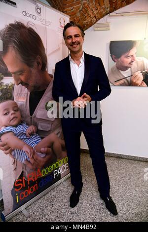 Milan, Italy. 15th May, 2018. Milan, Beppe Convertini inaugurates an ...