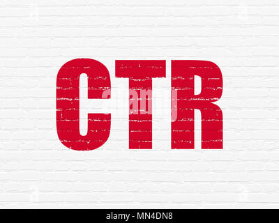 Finance concept: CTR on wall background Stock Photo - Alamy