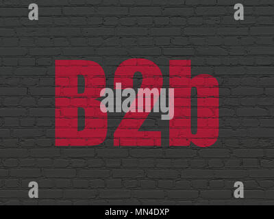 Business concept: B2b on wall background Stock Photo - Alamy