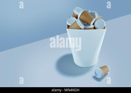 Coffee cups stacked Stock Photo - Alamy