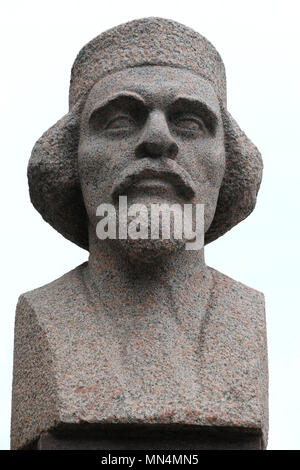 Bust of Nikolay Zelinsky in Tiraspol Stock Photo - Alamy
