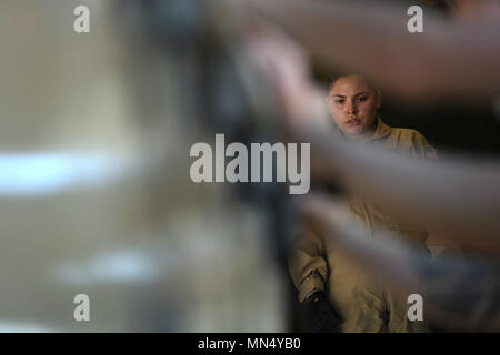 Senior Airman Maranda Trujillo, 21st Airlift Squadron loadmaster from ...