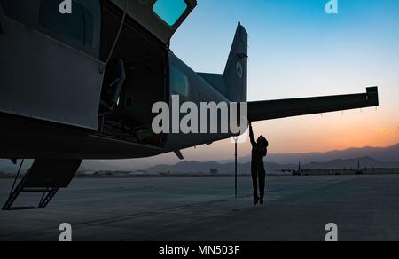 Afghan Air Force Capt. Safia Ferozi, a C-208 pilot with the Kabul Air ...