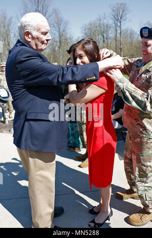 Col. Paul Larson (right), and Col. Scott Himes, the incoming and ...