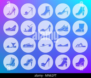 Shoes Simple vector icon. Illustration symbol design template for web ...
