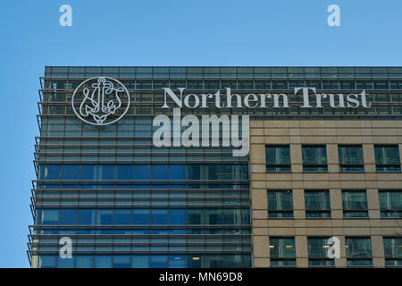 Northern Trust Building at Canary Wharf - LONDON/ENGLAND FEBRUARY 23 ...