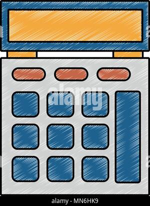 Vector calculator, bookkeeping, accounting, finances, economy pattern ...