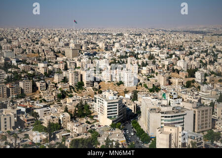 Aerial view of the hills of the old Amman neighborhoods Stock Photo - Alamy