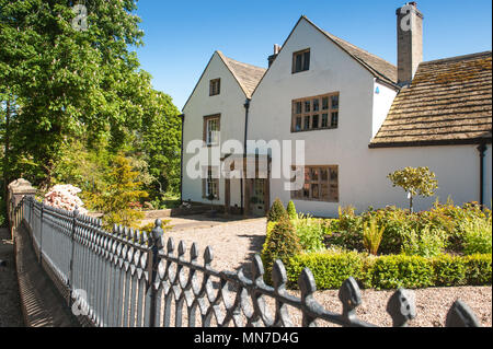 Old Brampton Hall, a seventeenth century twin gabled building in the ...