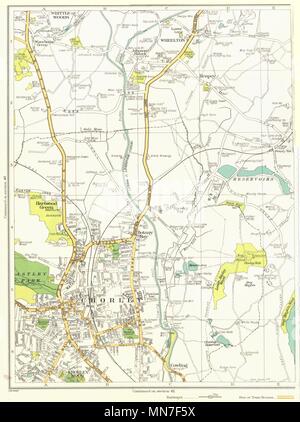 CHORLEY Whittle-le-woods Wheelton Hartwood Green Cowling 1935 old ...