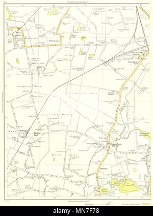 LANCS Leyland New Longton Midge Hall Earnshaw bridge Farington Moss ...