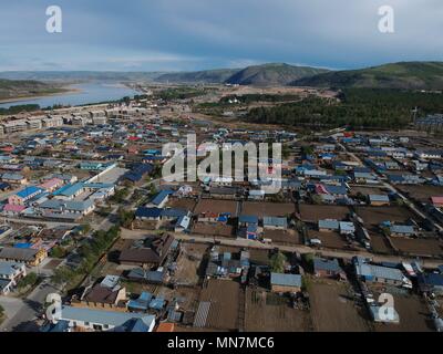 Mohe, Mohe, China. 14th May, 2018. Mohe, CHINA-14th May 2018: Aerial ...