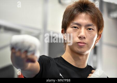 Tokyo, Japan. 14th May, 2018. (L-R) Yuta Ishihara, Ryoichi Taguchi ...
