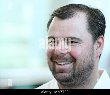Kodan, Denmark. 15th May, 2018. Players of Swedish ice hockey national ...
