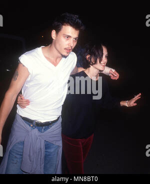 Johnny Depp and Winona Ryder at the Herb Ritts Birthday Party 1990 ...