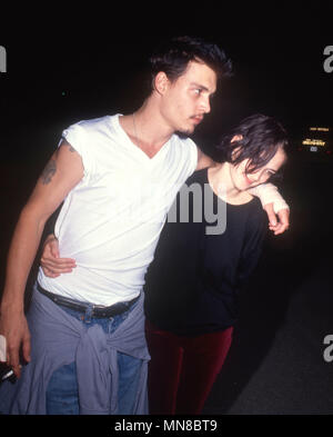 Johnny Depp and Winona Ryder at the Herb Ritts Birthday Party 1990 ...