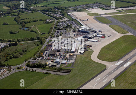 Aerial view of Leeds Bradford International airport Stock Photo ...