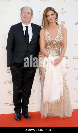 Hans Zimmer and Dina De Luca arriving for the Old Vic Bicentenary Ball ...