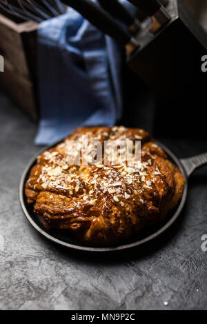 Sweet maple syrup bread with almonds Stock Photo - Alamy