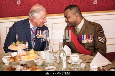 The Prince of Wales talks with George Cross recipient Christopher ...