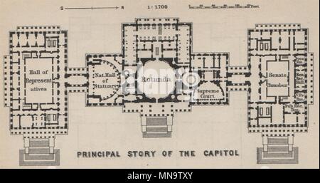 CAPITOL Floorplan Washington DC. Senate. Hall of Representatives SMALL ...