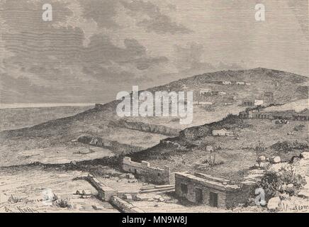 Cyrene. Libya. Tripolitana 1885 old antique vintage map plan chart ...