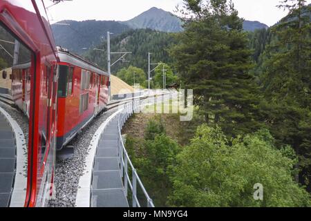 Switzerland Wallis SSB train - June 2017 | usage worldwide Stock Photo ...