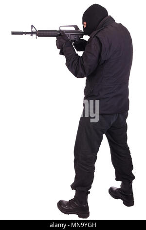 mercenary with CAR15 rifle Stock Photo - Alamy