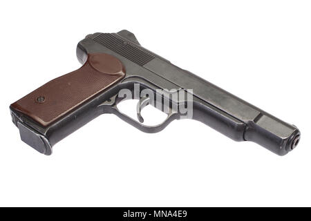 Stechkin automatic pistol APS isolated on white Stock Photo - Alamy