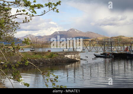 Dunstaffnage Castle on Loch Etive and the Lynn of Lorne Near Oban ...