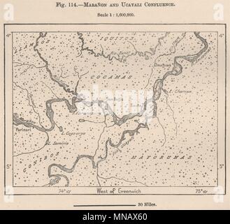 Map of Ucayali Stock Photo - Alamy
