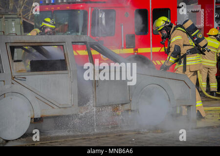 ANSBACH, Germany -- U.S. Firefighters from Ansbach and Grafenwoehr Fire ...