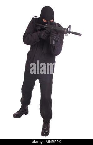 mercenary with CAR15 rifle Stock Photo - Alamy