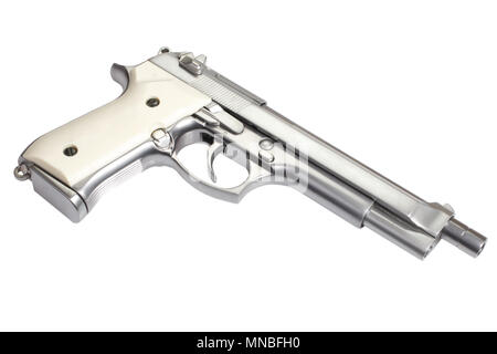 Beretta M9 long gun isolated on white background Stock Photo - Alamy