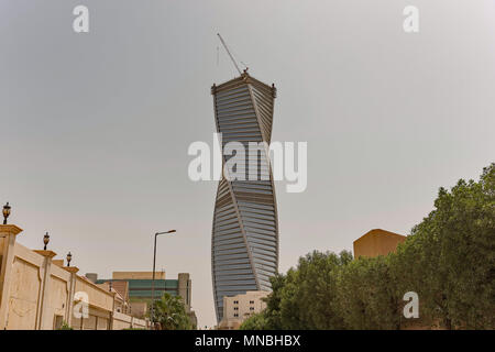 Kingdom Tower/Center, Riyadh, Saudi Arabia at night Stock Photo - Alamy