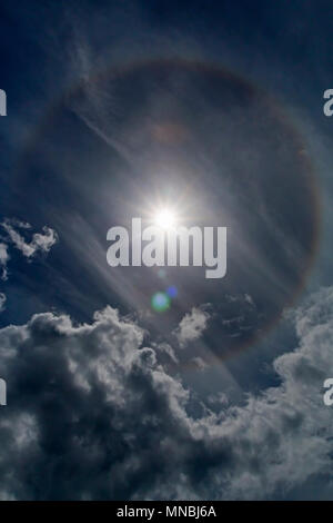 Halos are atmospheric phenomena created by light which is reflected or ...