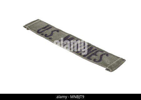 US MARINES uniform badge isolated on white background Stock Photo - Alamy