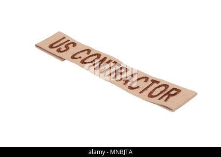 us contractor uniform badge isolated on white background Stock Photo ...