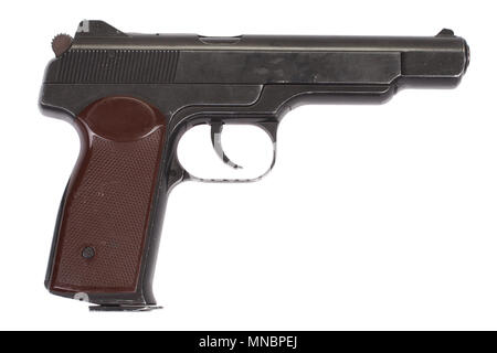 Stechkin automatic pistol APS on camouflage background Stock Photo - Alamy