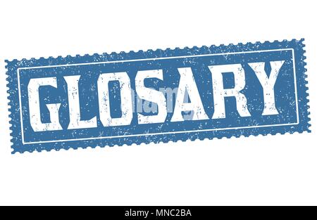 Glossary grunge rubber stamp on white background, vector illustration Stock Vector Image & Art ...