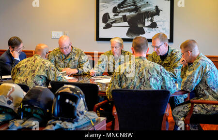 Vice Adm. Yancy Lindsey, Commander, Navy Installations Command receives ...